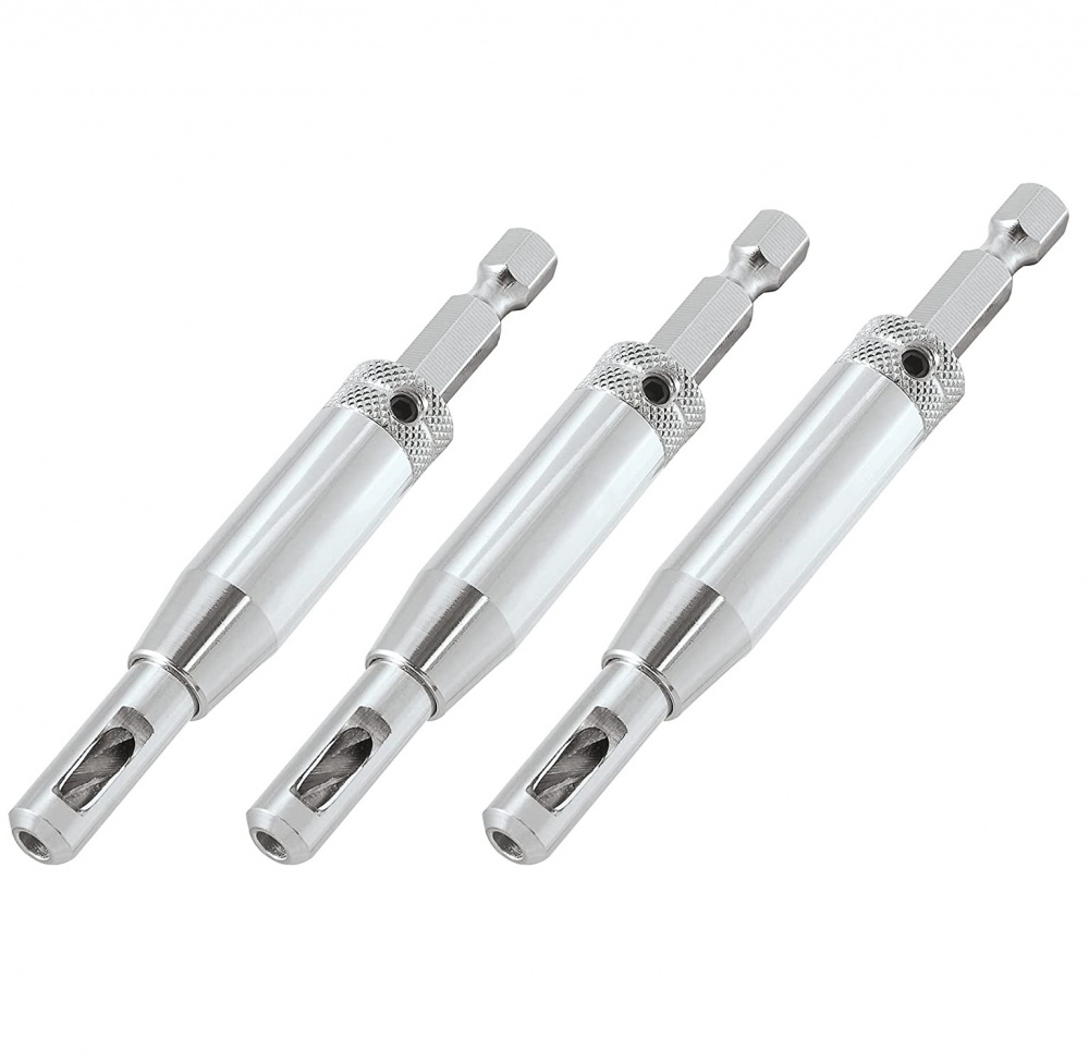 Quick Release 3 Pieces Drill Bit Guide Set / 1/4 inch Hex Shank ...